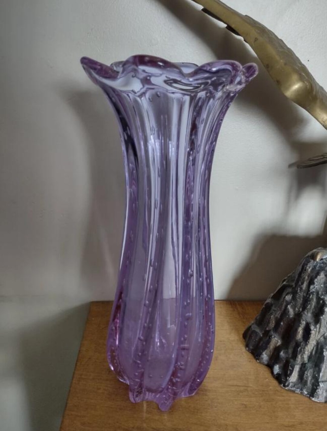 Rare Large Neodymium / Alexandrite Art Glass Vase Vintage - Etsy
