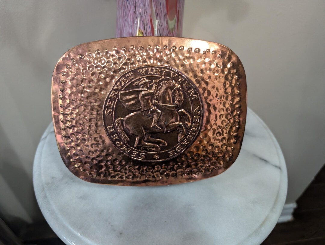 Vintage Embossed Copper Biscuit Tin From Holland for Koninkluke Verkade ...