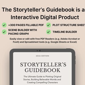 Storyteller's Guidebook | Writing Guide | Novel Planner | Worldbuilding ...