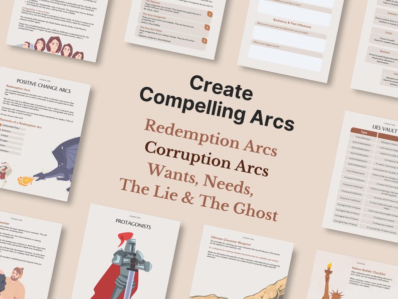 Character Guidebook | Antagonist-side Character-protagonist Planner ...