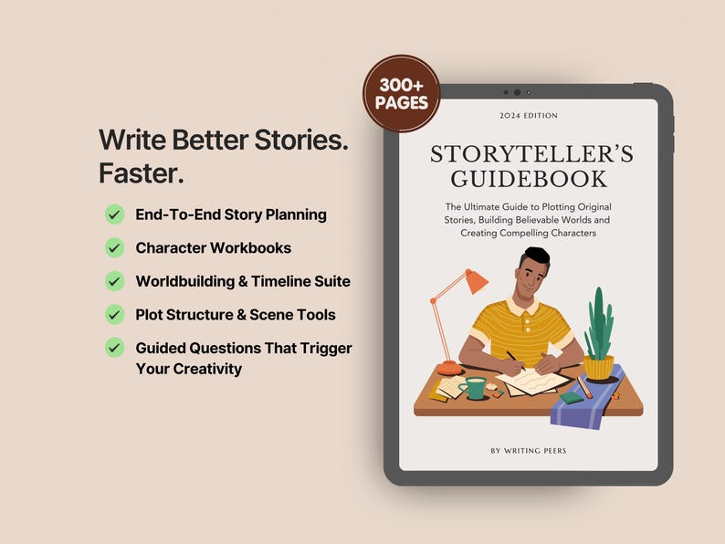 Storyteller's Guidebook | Writing Guide | Novel Planner | Worldbuilding ...