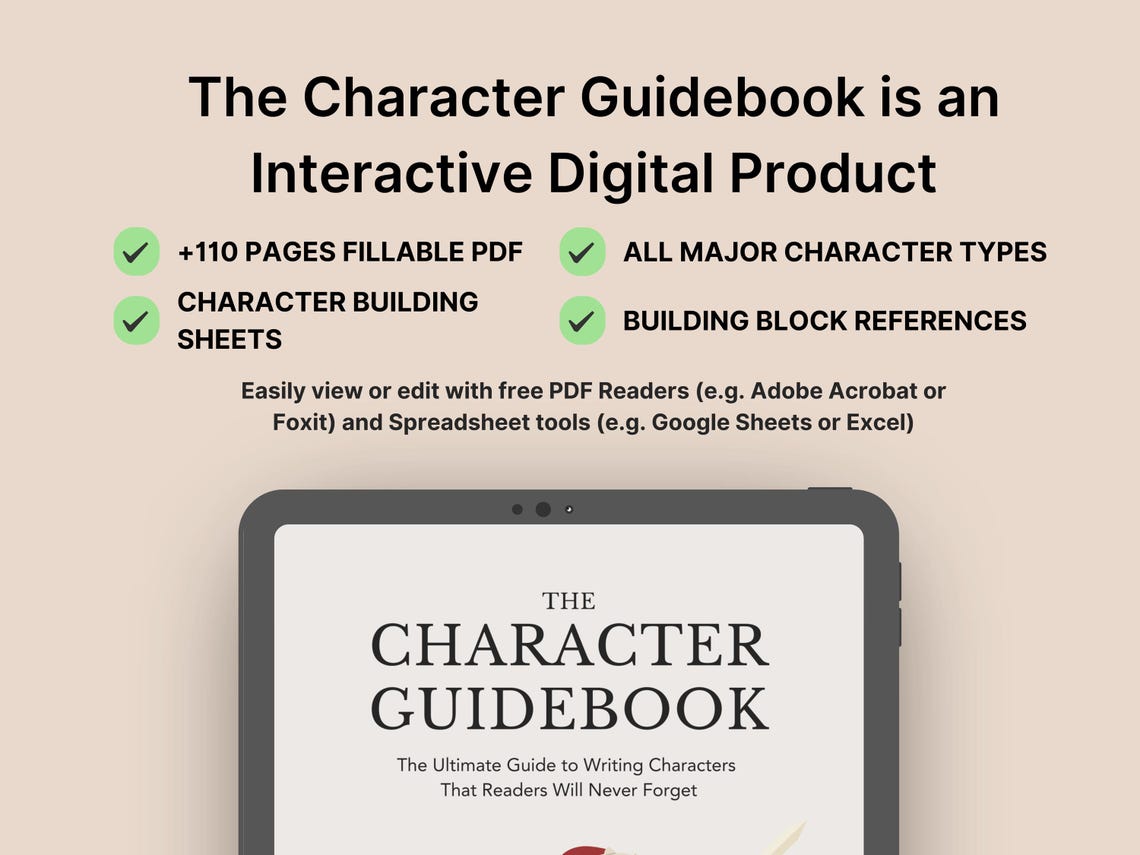 Character Guidebook | Antagonist-side Character-protagonist Planner ...