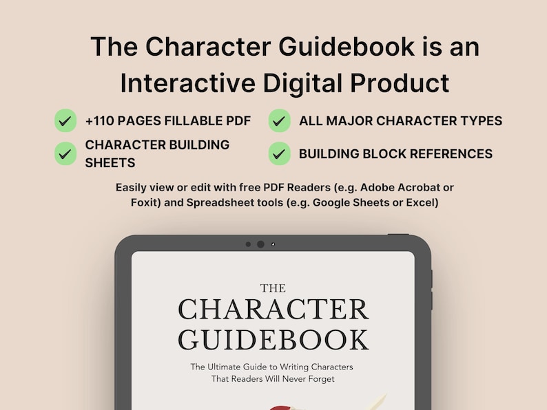 Character Guidebook | Antagonist-side Character-protagonist Planner ...