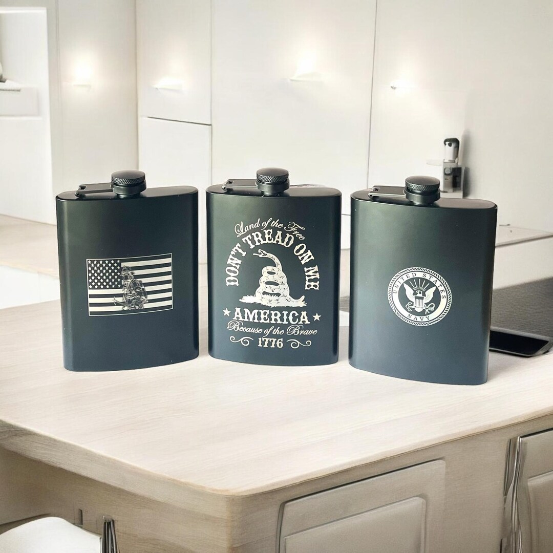 Personalized Flask for First Responders and Military, Flask for Him ...