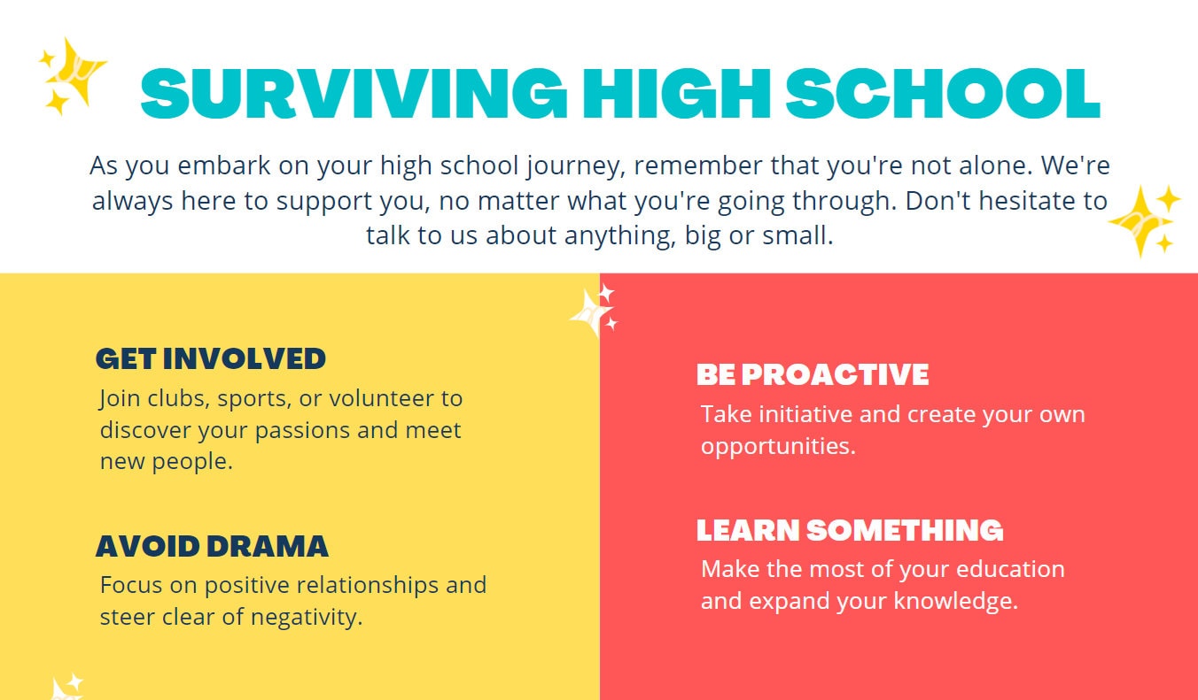 High School Survival Guide - Printable Tips and Motivation - Positive ...