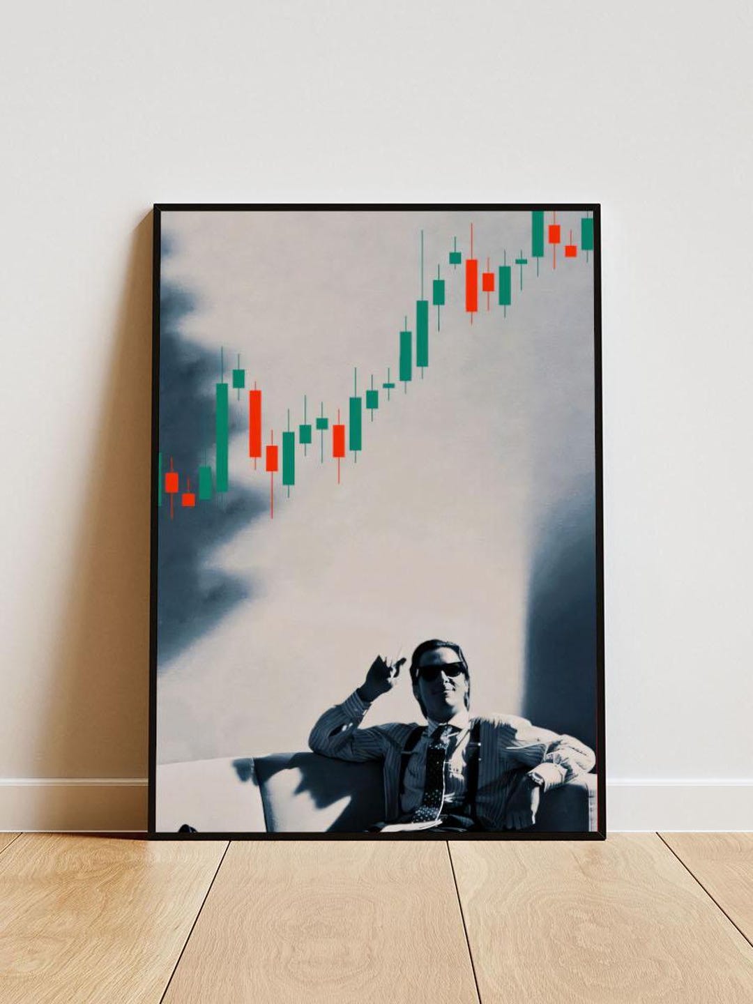 Patrick Bateman Stock Poster on Matte Paper With Frame, Stock Market ...