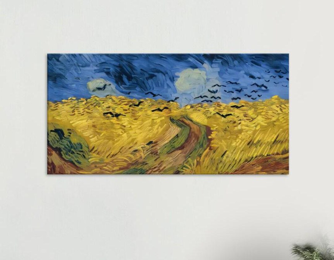 Crows Over Wheat Fields Painting by Van Gogh as Canvas, Gift for Van ...