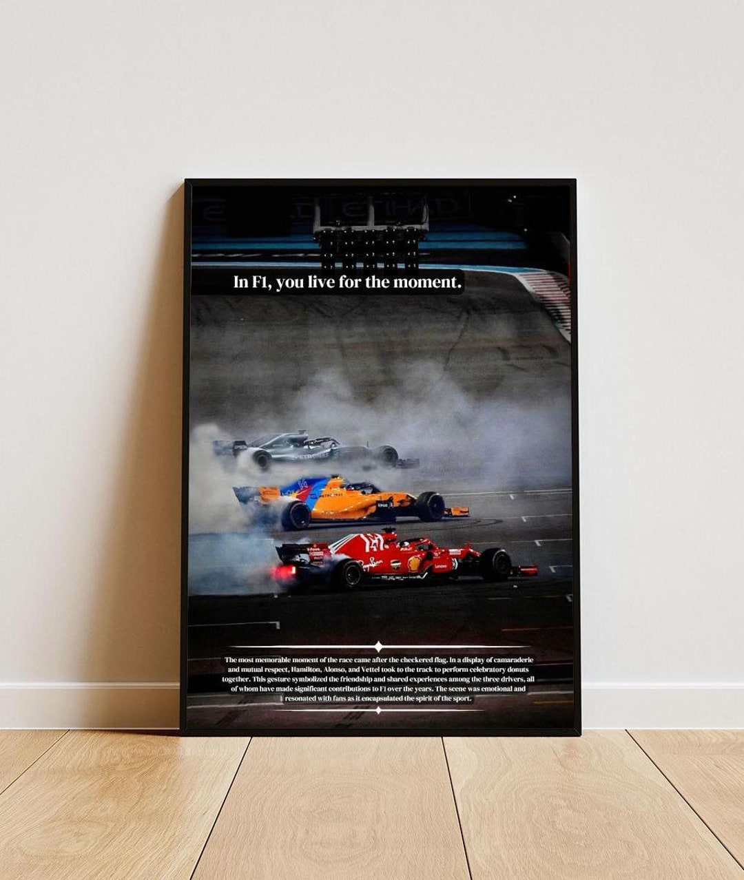 Formula 1 Aesthetic Poster With Frame, Formula 1 Poster, F1 Aesthetics ...