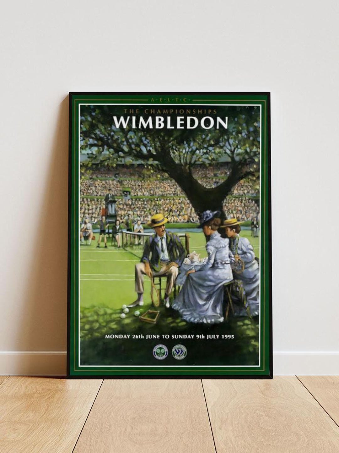 Wimbledon Tennis Poster With Frame, Wimbledon Poster, Tennis Tournament ...
