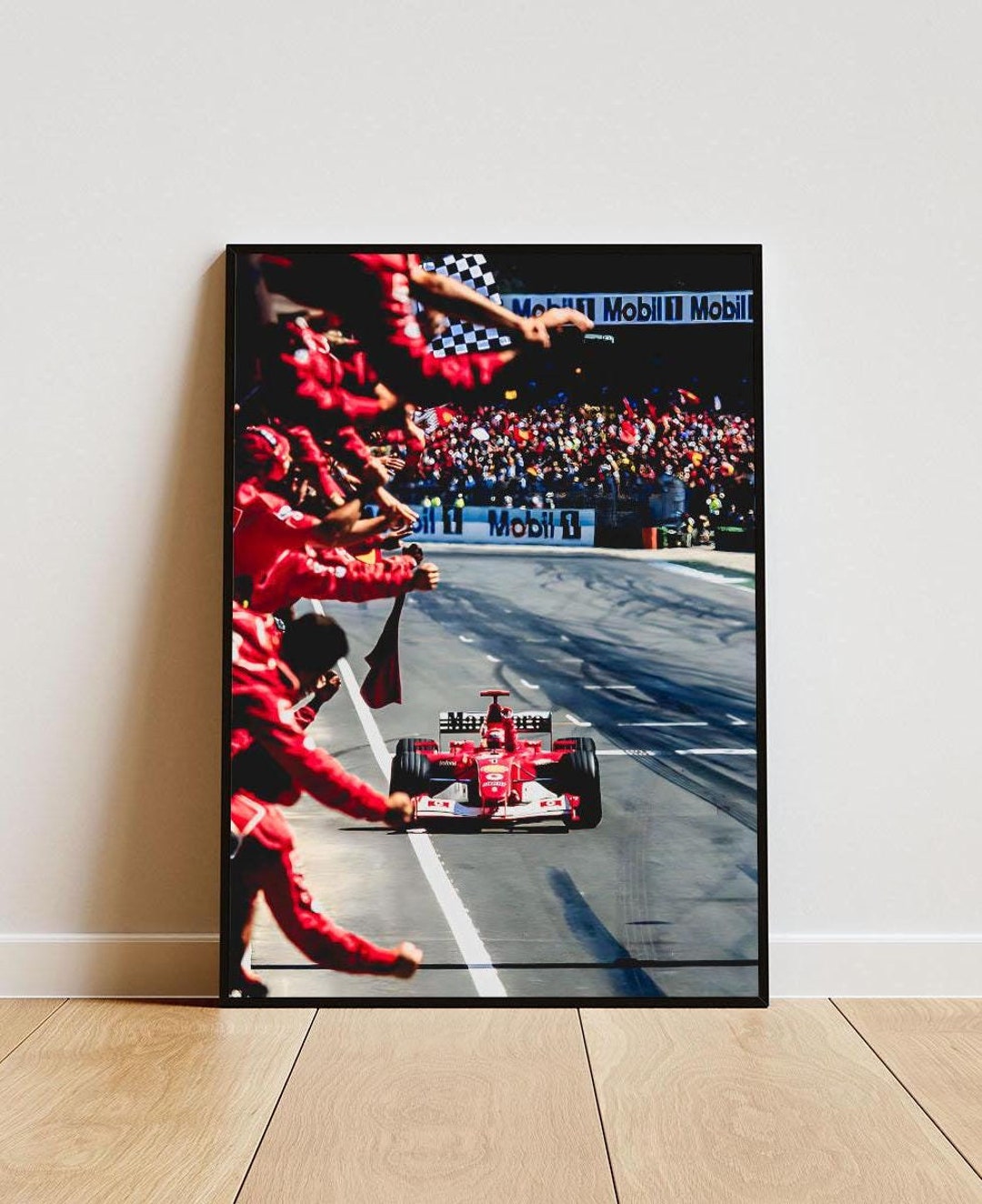 Michael Schumacher F1 Team Poster With Frame, Formula 1 Poster, F1 ...