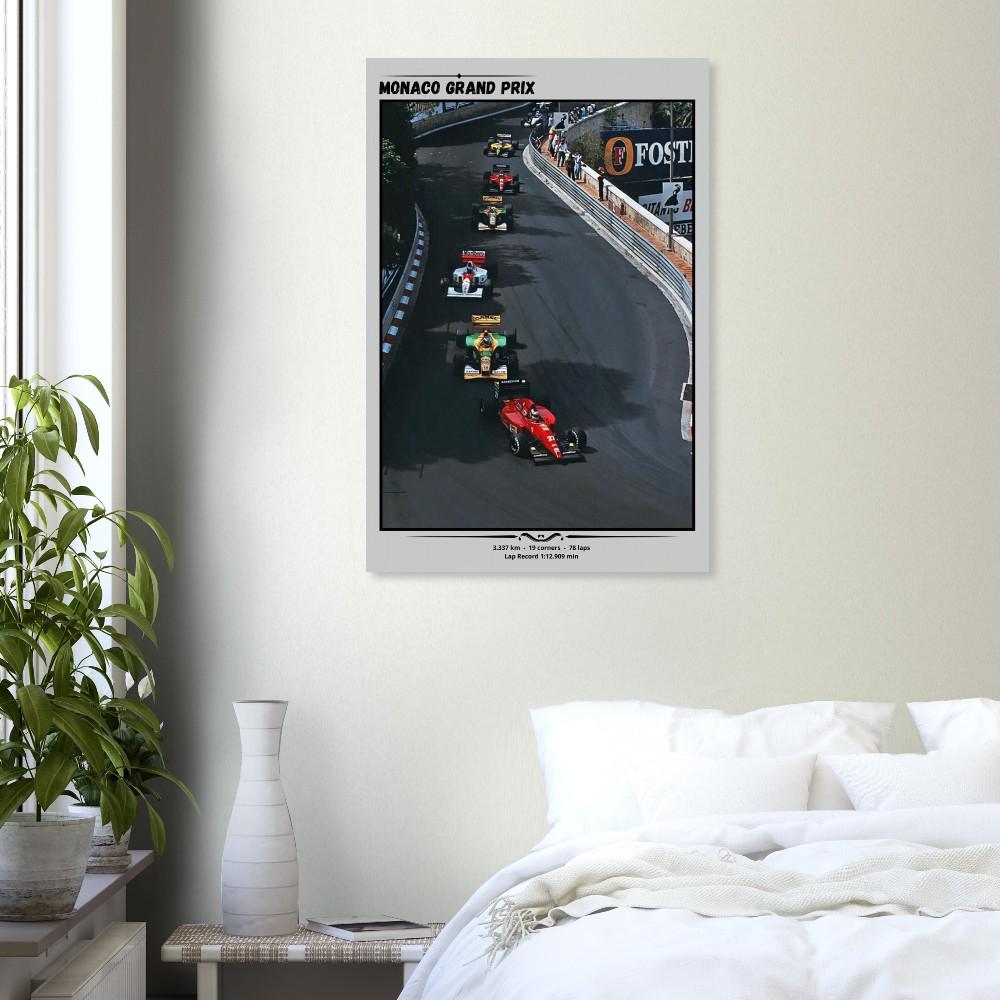 Monaco Grand Prix F1 Poster With Frame, Formula 1 Poster, F1 Aesthetic ...