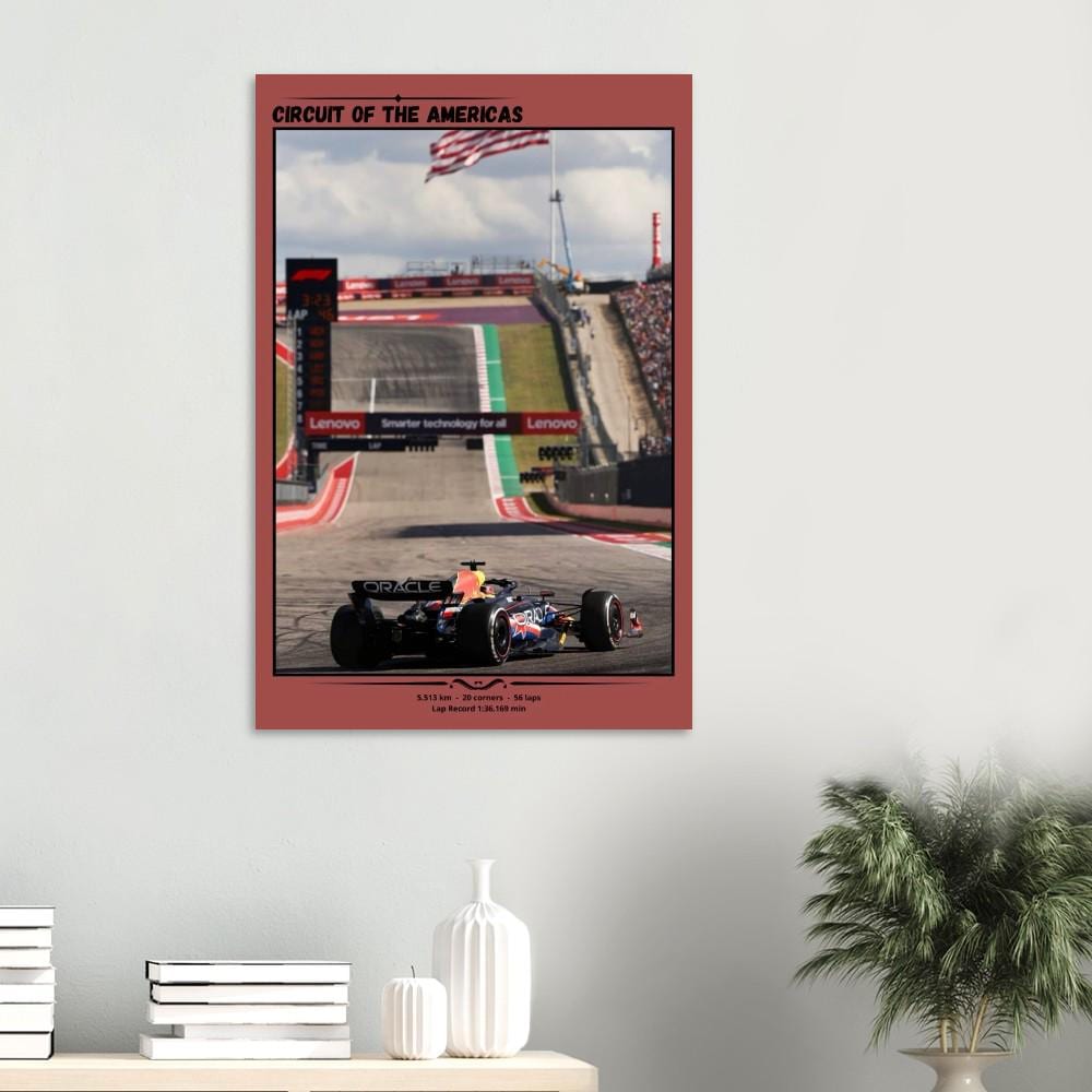 USA Austin F1 Poster With Frame, Formula 1 Poster, F1 Aesthetics, USA ...