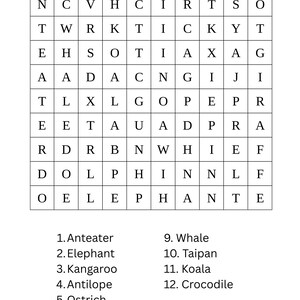 Safari Coloring Book Digital Download, Kids Activity Book, Printable ...