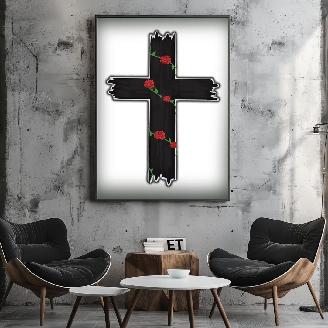 Printable Christian Digital Art Cross Home Decor Christian Wall Art ...