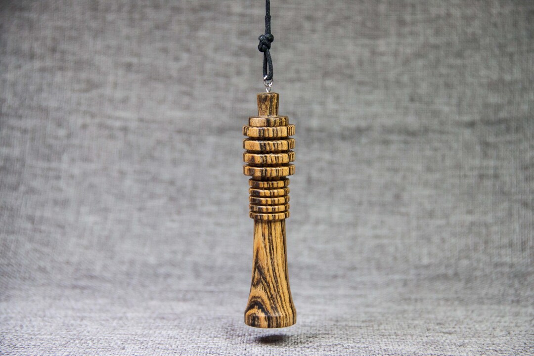 Rare Djed Column Divination Pendulum in Mexican Rosewood - Weighted ...