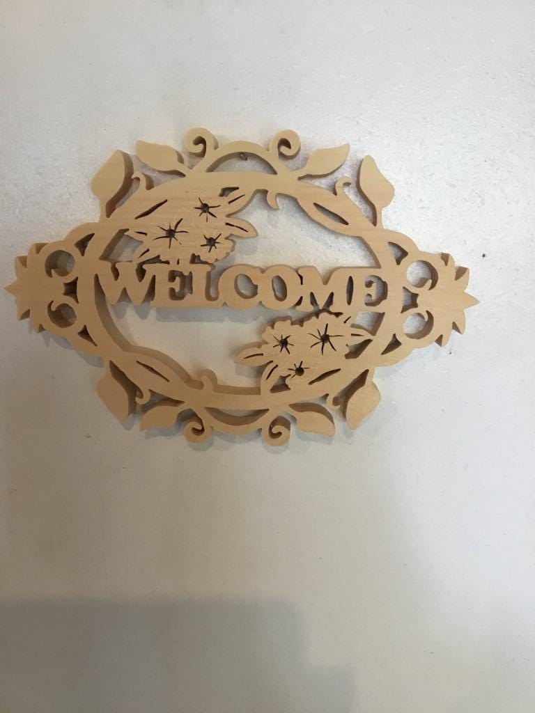 Welcome Sign Digital Scroll Saw Pattern - Etsy