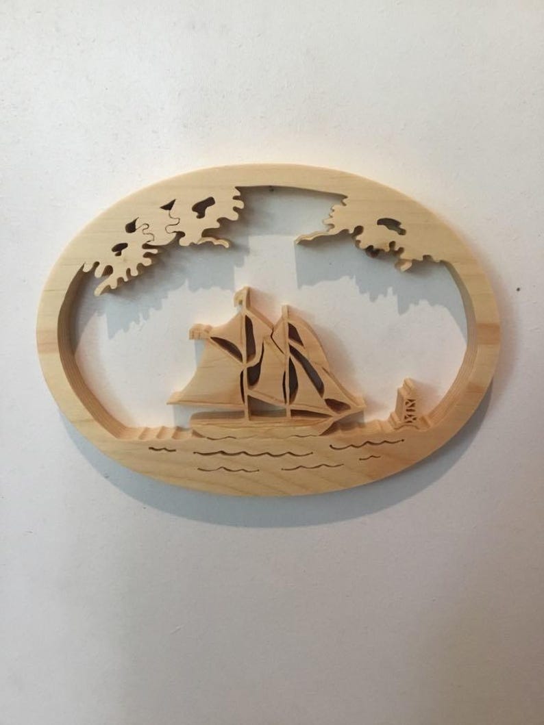 Sail Boat Digital Scroll Saw Pattern - Etsy