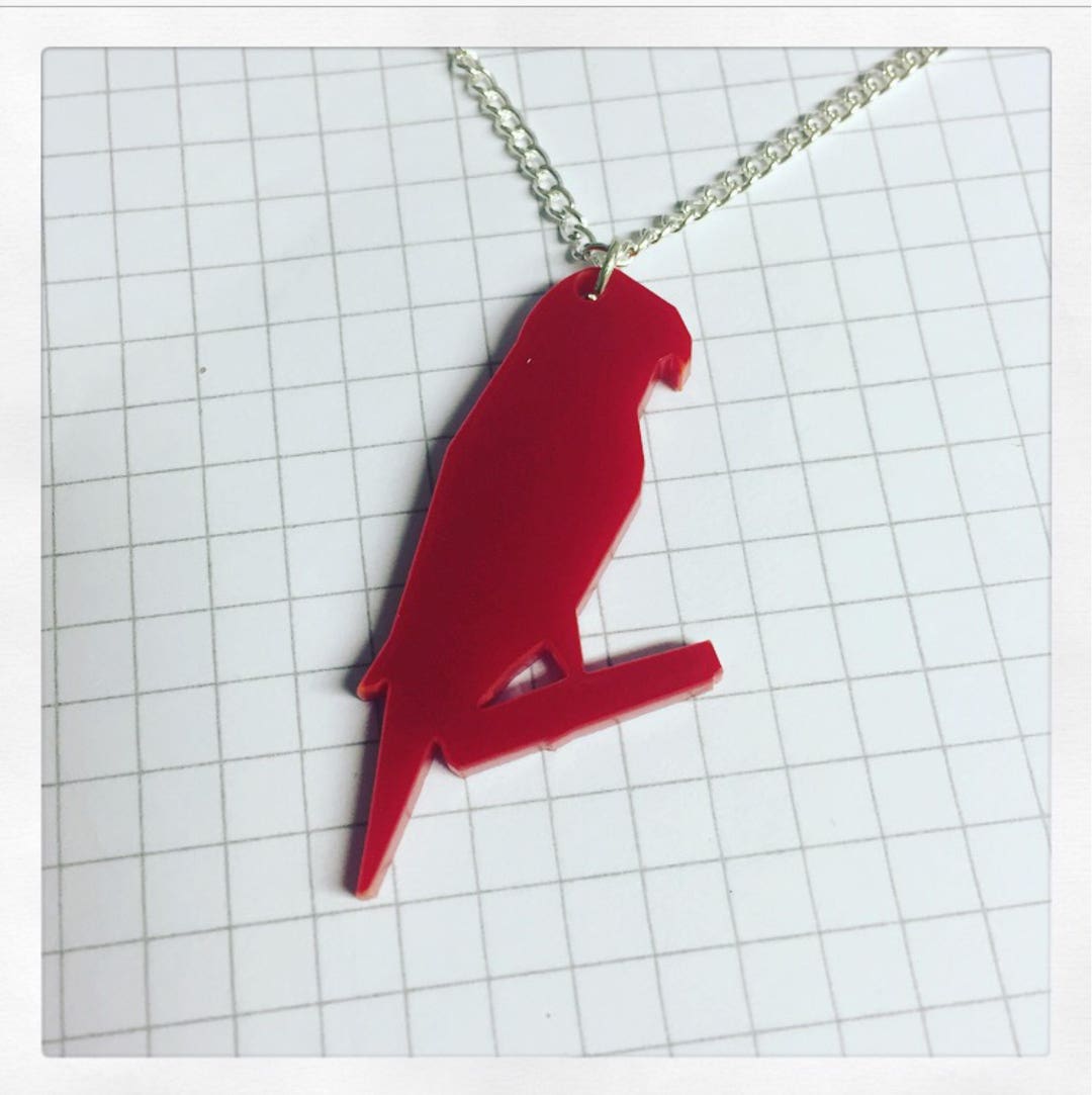 Parrot Necklace Laser Cut Acrylic - Etsy