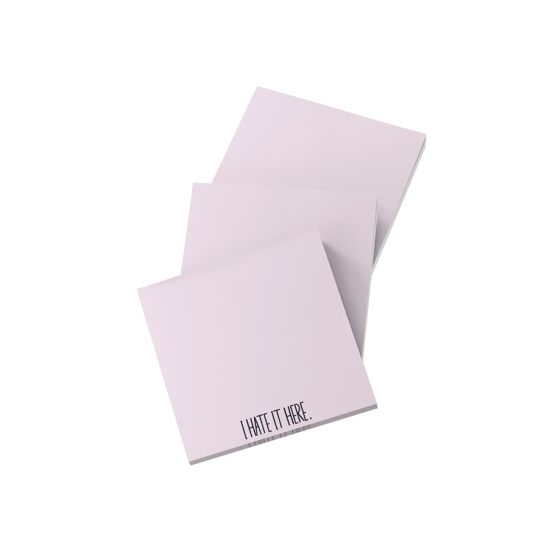 Funny Post-it Notes® | I Hate It Here | Funny Sticky Notes | Note Pad ...