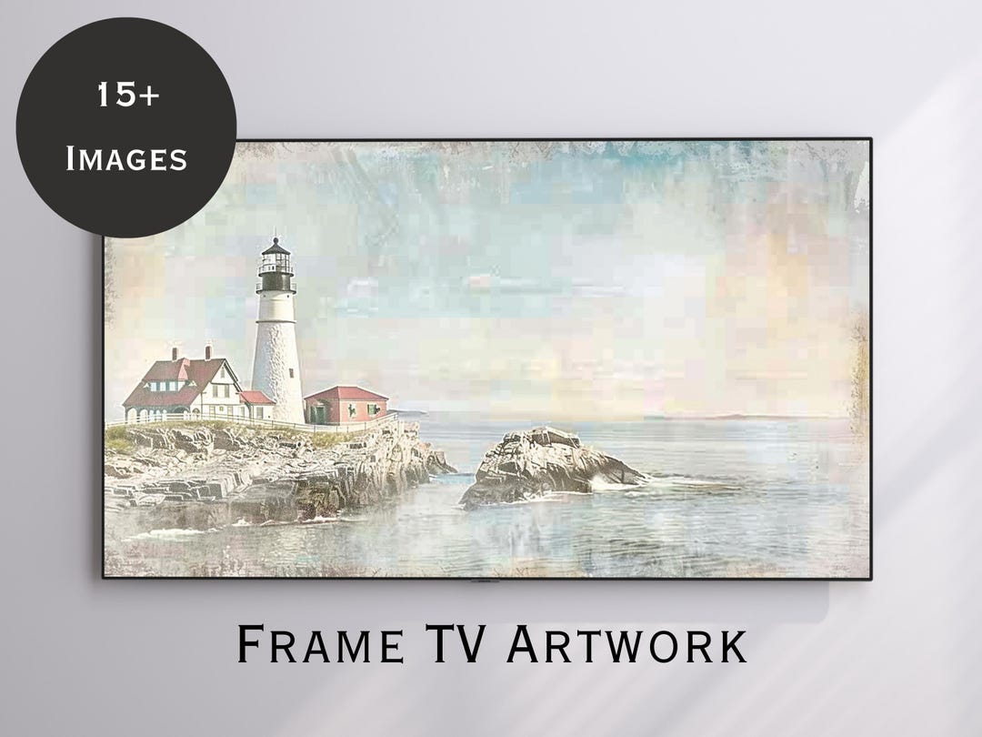 Frame TV Art Lighthouse Coastal, Nautical Digital Download for Samsung ...