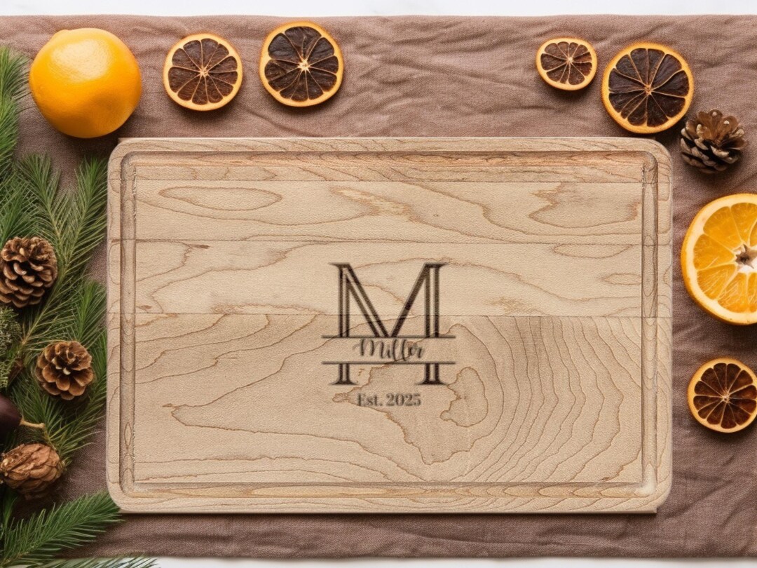 Personalized Engraved Wooden Cutting Board for Home Chefs, Wedding Gift ...