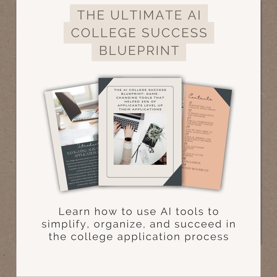 Guide to Using AI for College Application Success, Printable Step-by ...