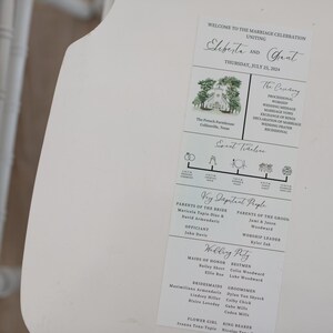 Infographic Wedding Program Template - Etsy