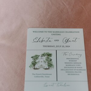 Infographic Wedding Program Template - Etsy