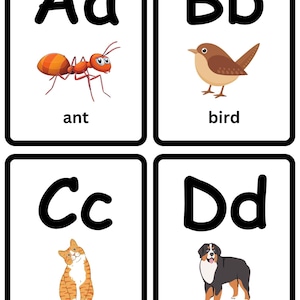 ABC Flash Cards for Kids With Additional 1-10 Numbers Flash Cards - Etsy UK