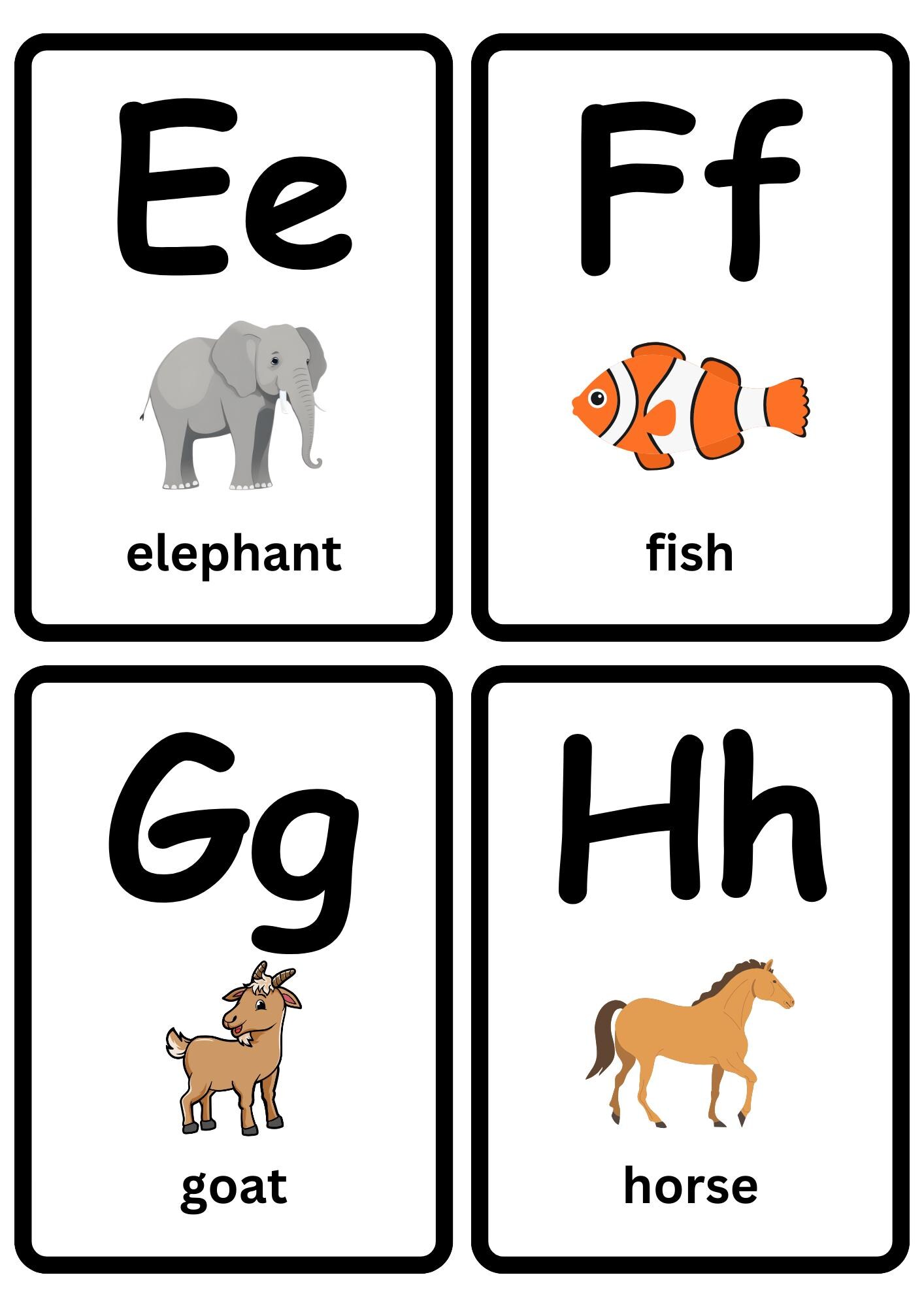 ABC & 123 Flash Cards | Kids Learning Printables (digital Download ...
