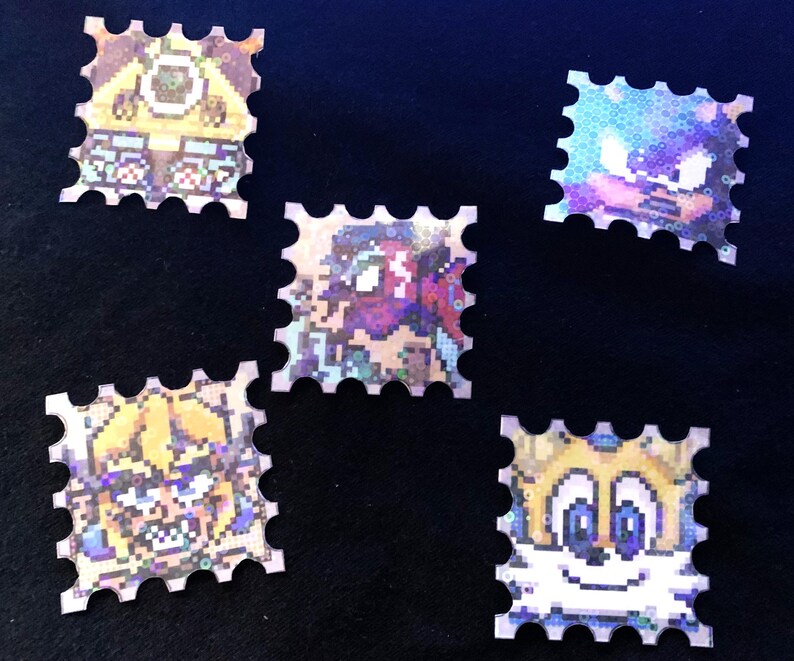Pixel Art Stamp Stickers Fan-art Part 1 - Etsy