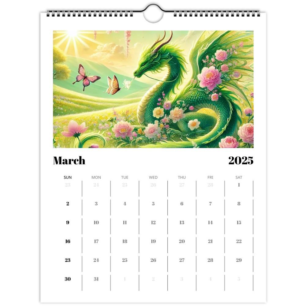 2025 Dragon-themed Seasonal Calendar (US & CA) - Etsy