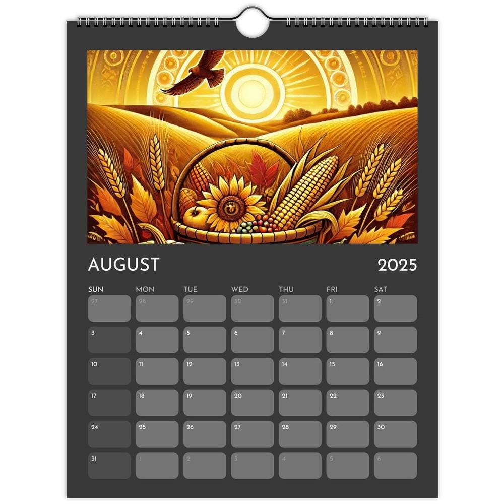 Native American-inspired 2025 Season Calendar (US & CA) - Etsy