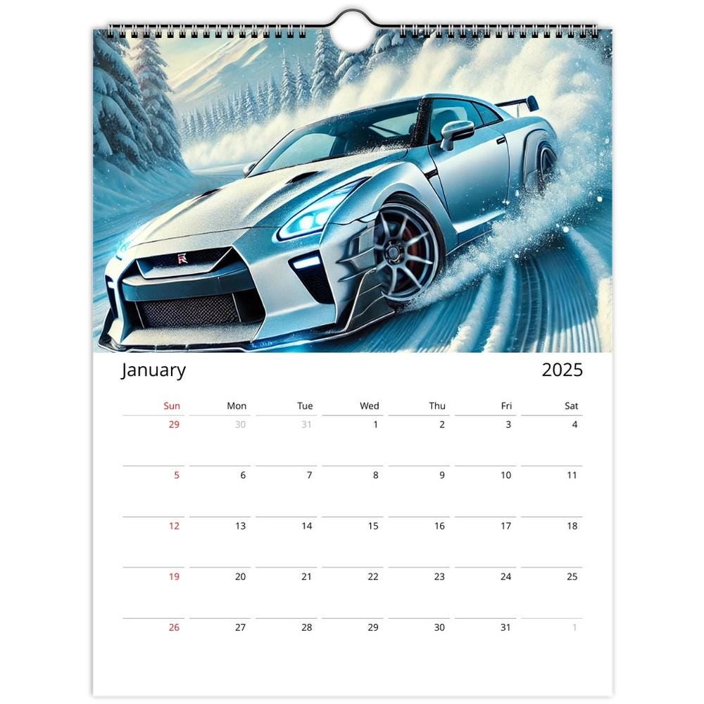 2025 JDM Sports Car Drift Calendar – Seasonal Drifting Design | (US ...