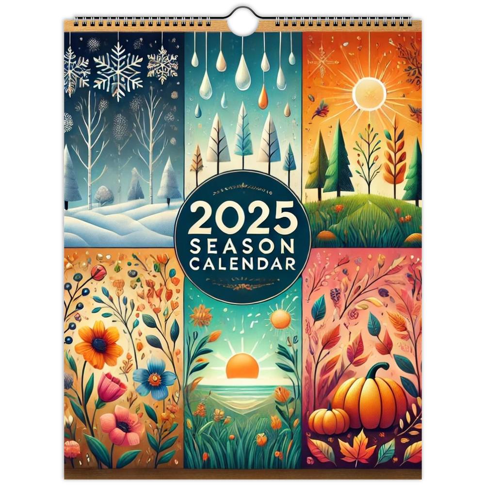 2025 Season Calendar – Vibrant Four Seasons Design | Yearly Planner ...
