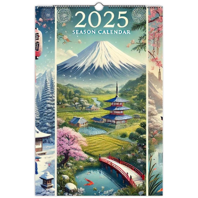 2025 Japan-themed Seasonal Calendar – Beautiful Japanese Landscapes for ...