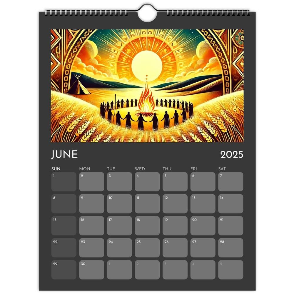 Native American-inspired 2025 Season Calendar (US & CA) - Etsy