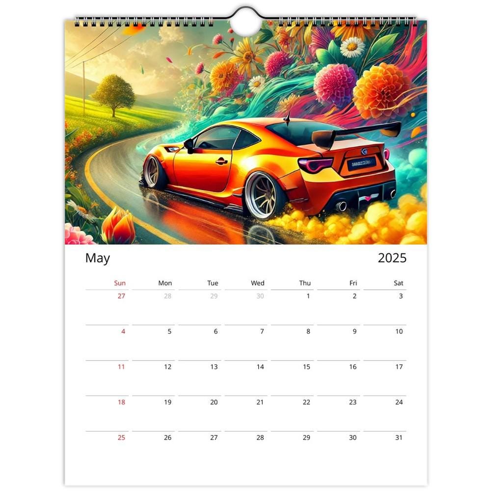 2025 JDM Sports Car Drift Calendar – Seasonal Drifting Design | (US ...