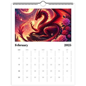 2025 Dragon-themed Seasonal Calendar (US & CA) - Etsy