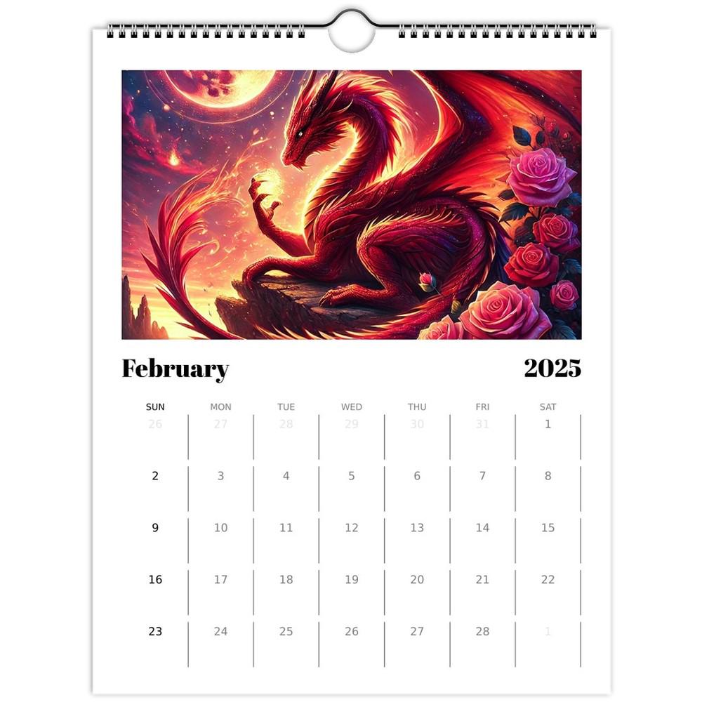 2025 Dragon-themed Seasonal Calendar (US & CA) - Etsy
