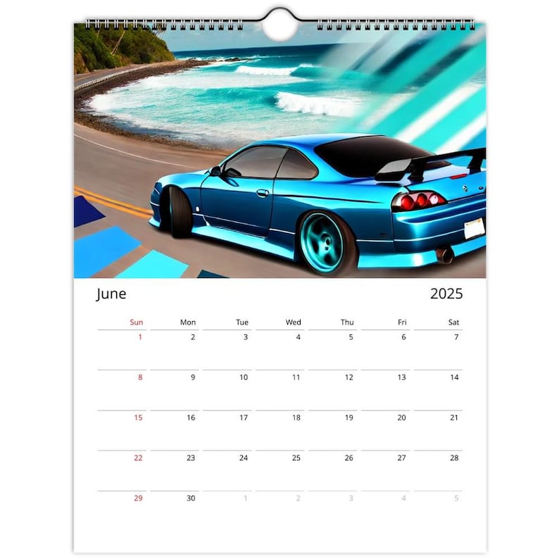 2025 JDM Sports Car Drift Calendar – Seasonal Drifting Design | (US ...
