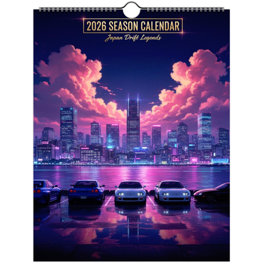 2026 Japan Drift Legends Season Calendar (US & CA) - Etsy UK