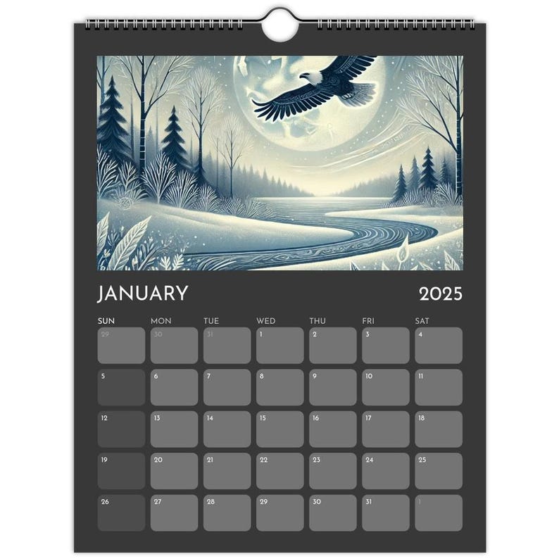Native American-inspired 2025 Season Calendar (US & CA) - Etsy