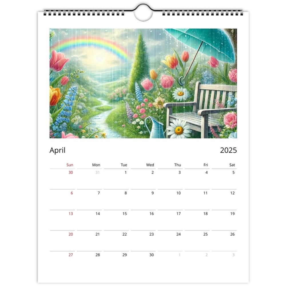 2025 Season Calendar – Vibrant Four Seasons Design | Yearly Planner ...