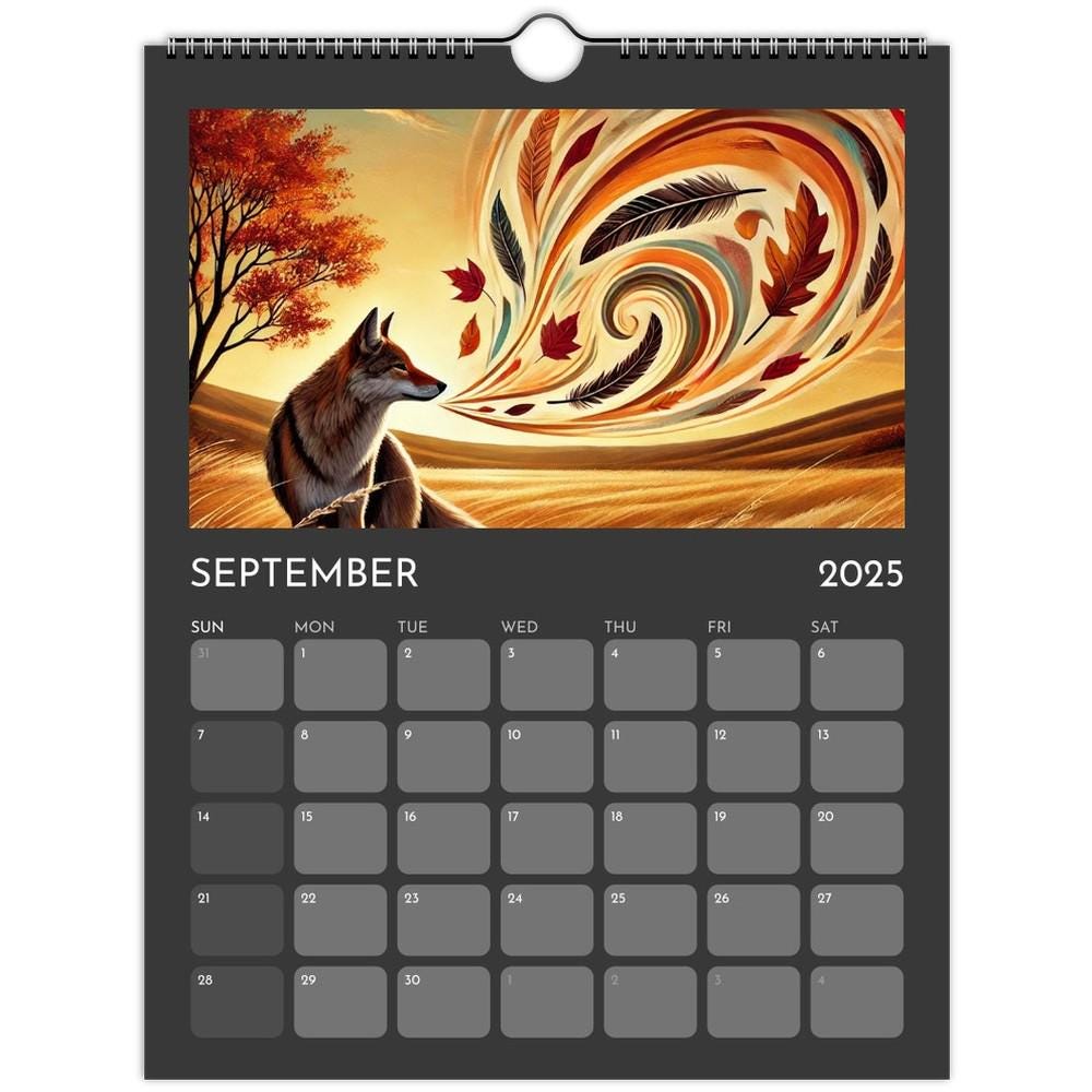 Native American-inspired 2025 Season Calendar (US & CA) - Etsy