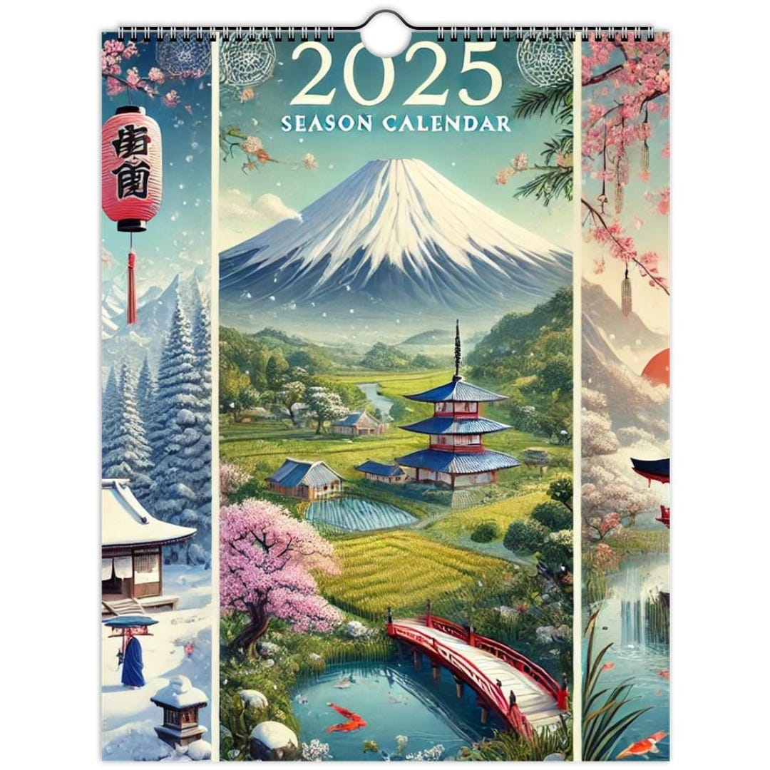 2025 Japan-themed Seasonal Calendar – Beautiful Japanese Landscapes for ...