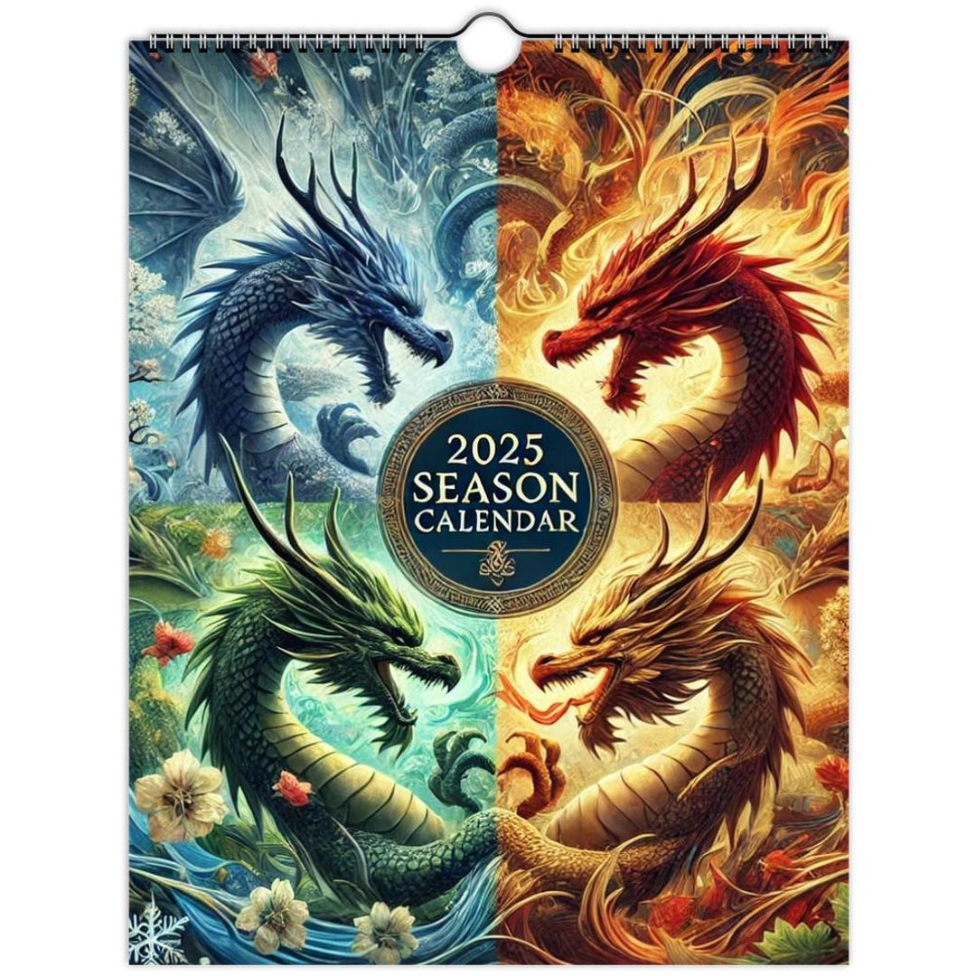 2025 Dragon-themed Seasonal Calendar (US & CA) - Etsy