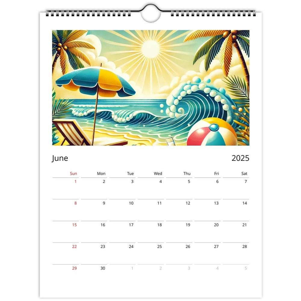 2025 Season Calendar – Vibrant Four Seasons Design | Yearly Planner ...