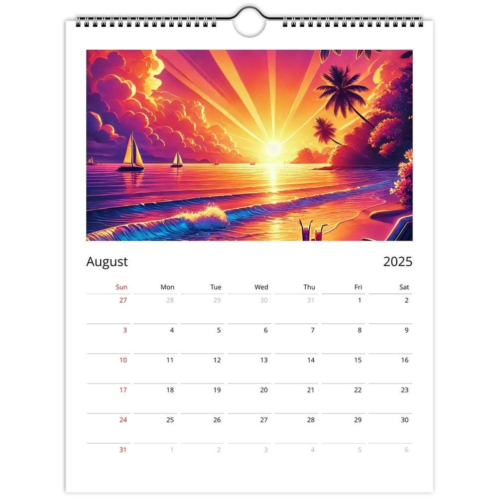 2025 Season Calendar – Vibrant Four Seasons Design | Yearly Planner ...