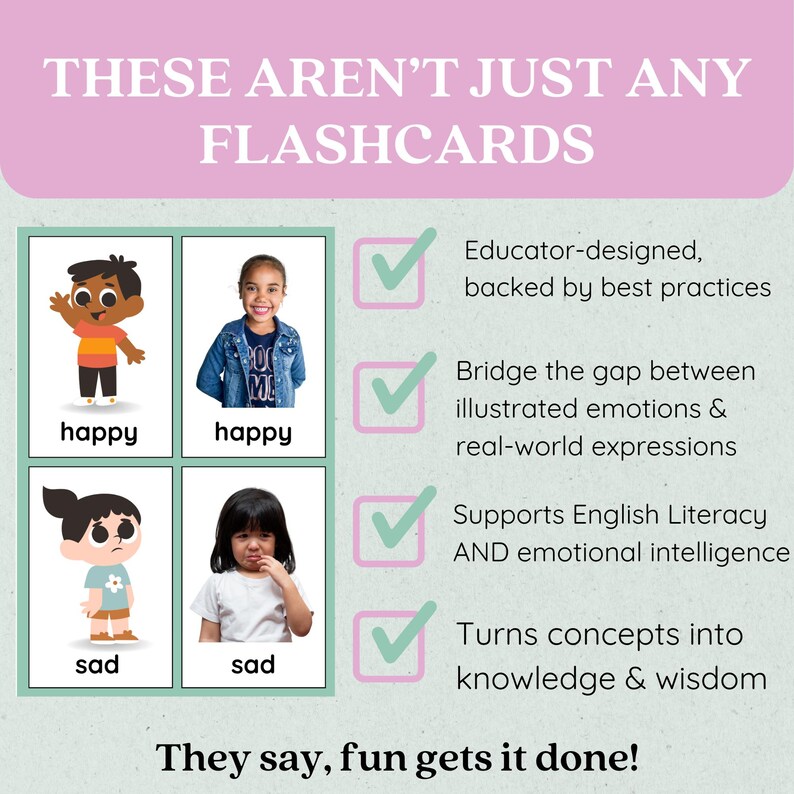 Feelings Flashcards - Printable Emotional Education Activity Kids ...